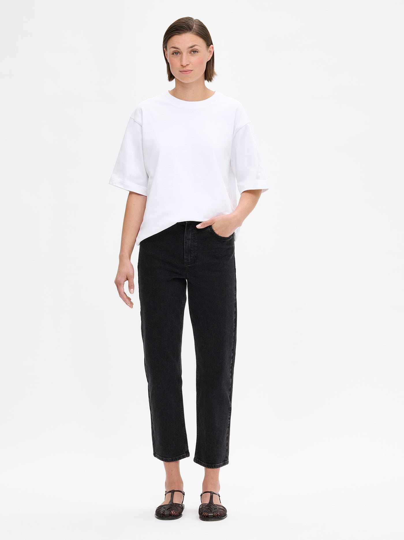 CROPPED KAPEE farkut -harmaa | Nanso